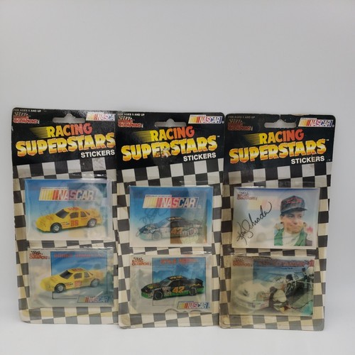 1991 Nascar Racing Champions Inc Superstars Stickers 3 Different ...
