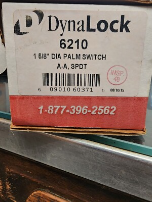 Dynalock 6290 Palm Switch, Red Plastic Mushroom Button, Time Delay, PUSH TO EXIT | eBay