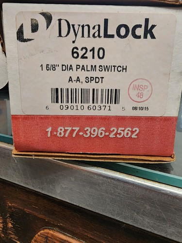Dynalock 6290 Palm Switch, Red Plastic Mushroom Button, Time Delay ...