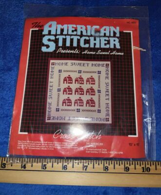 The American Stitcher HOME SWEET HOME Cross Stitch Kit #0052 NIP | eBay