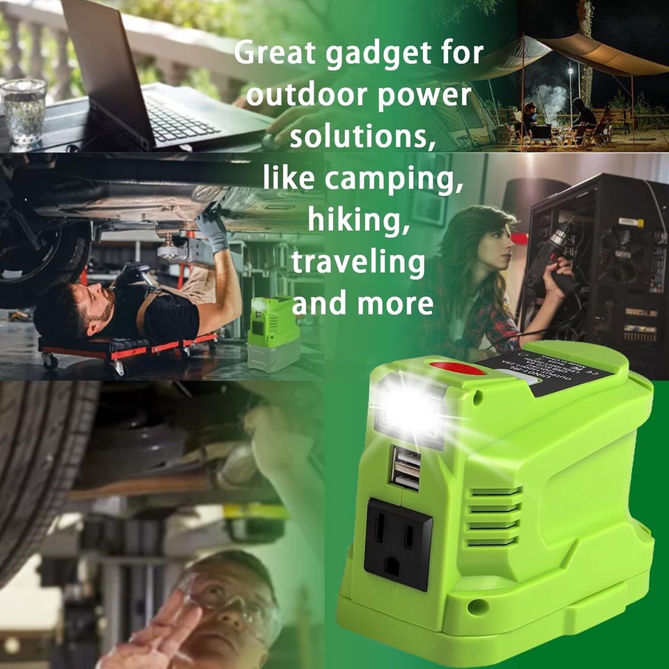 150W Power Inverter Generator for Ryobi 18V Li-ion Battery Power ...
