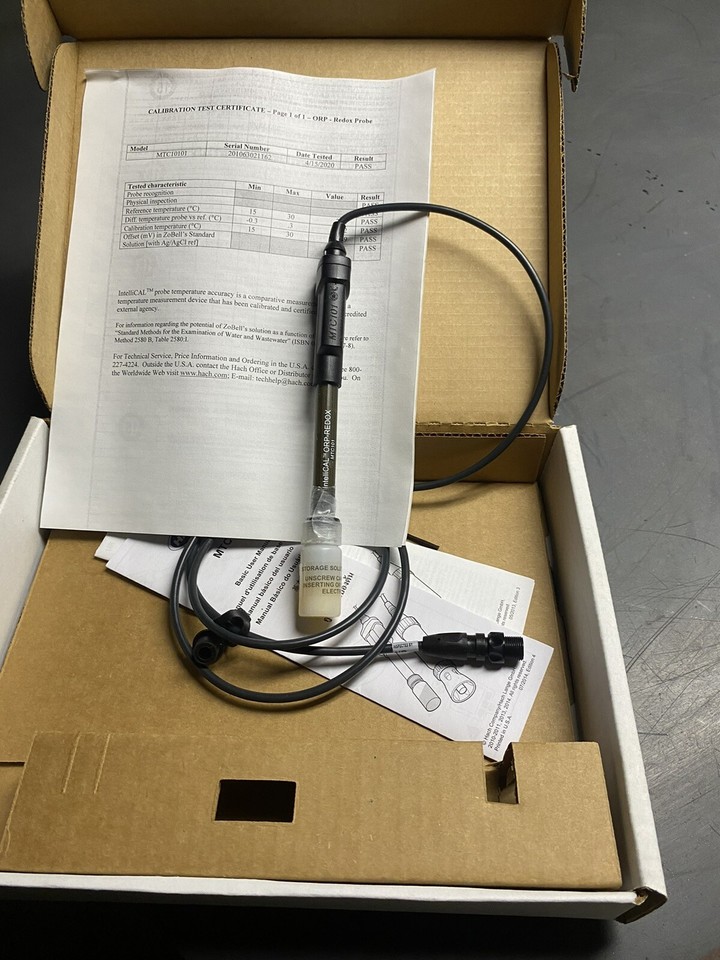 Hach IntelliCAL ORP-REDDOX MTC101 Gel Electrode Rugged Probe- MTC10101 ...