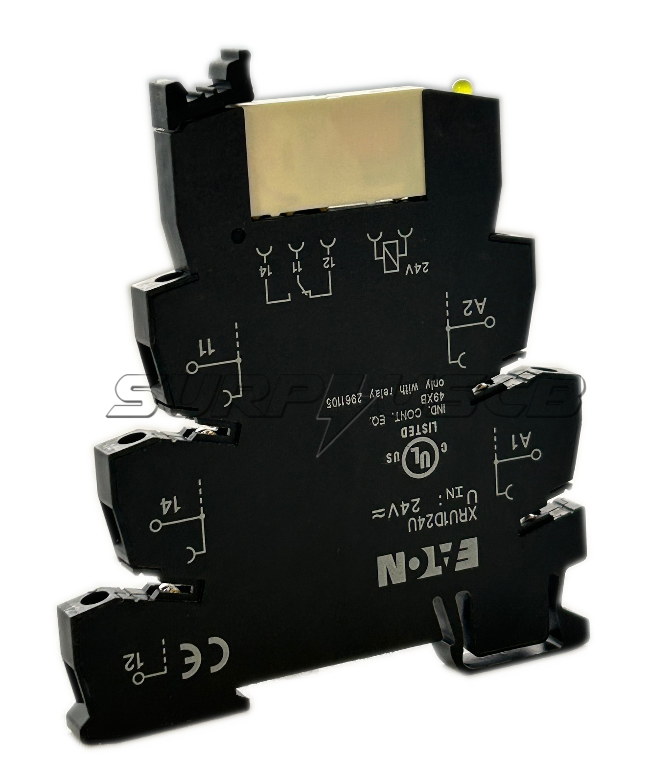 Eaton XRU1D24U 1PDT Screw Connection, Terminal Block Relays, 24Vac/dc ...