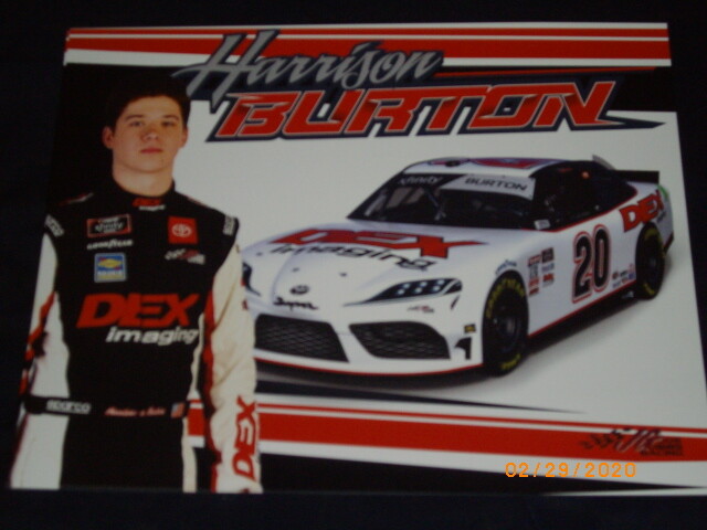 2020 HARRISON BURTON #20 DEX IMAGING NASCAR POSTCARD | eBay