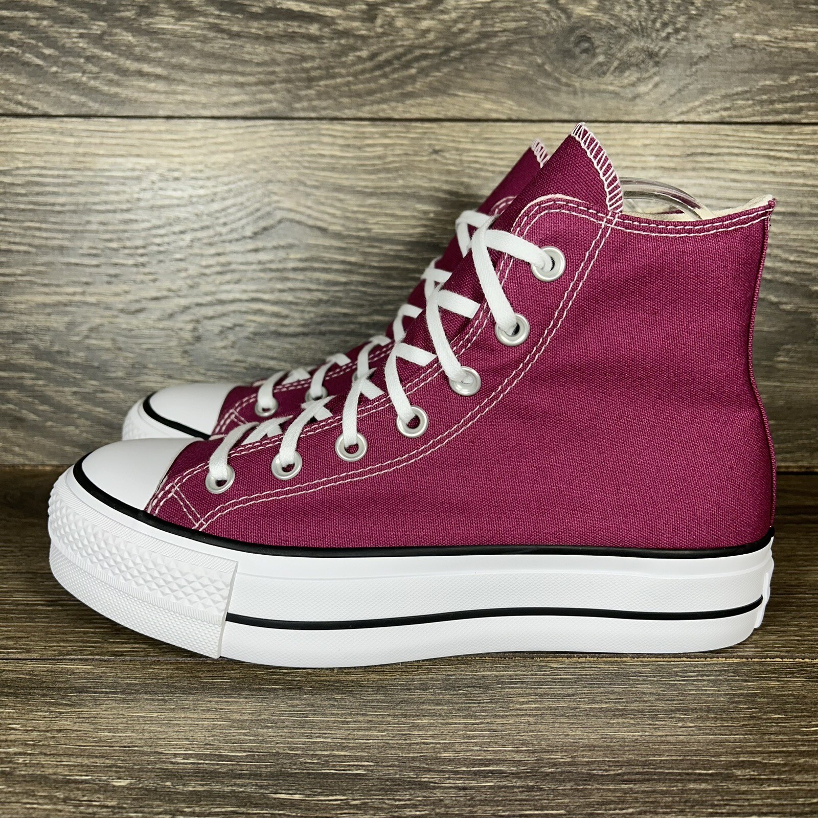Converse Women's Chuck Taylor All Star Lift Berry Platform Sneakers ...