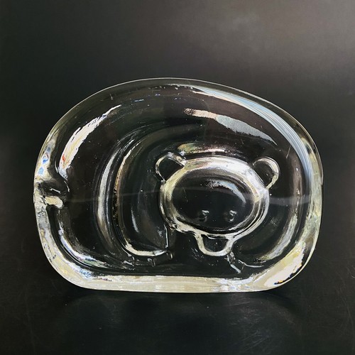 Iittala Bear Crystal Glass Paperweight Jorma Vennola Finland | eBay