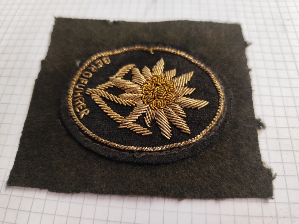 Original German WW 2 Bergführer Patch - Edelweiss Patch | eBay