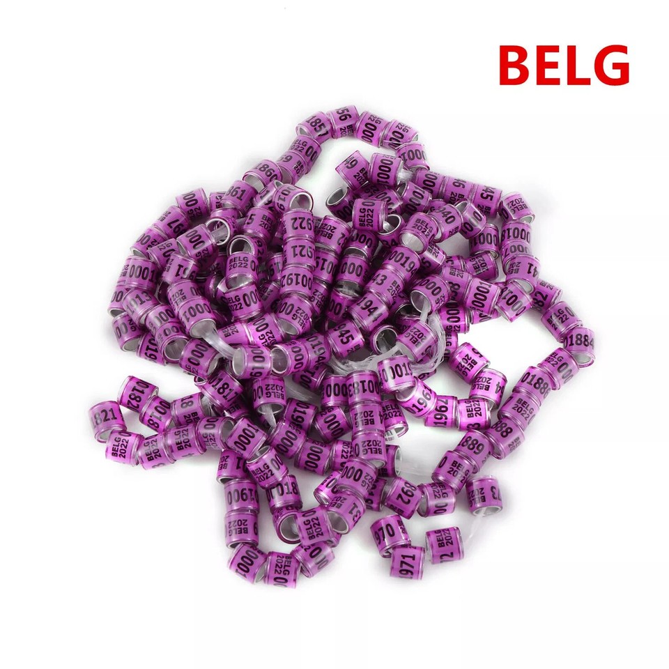 100pcs*8mm Bird Foot Ring For 2026 Racing Pigeon Rings Leg Bands ARPU ...