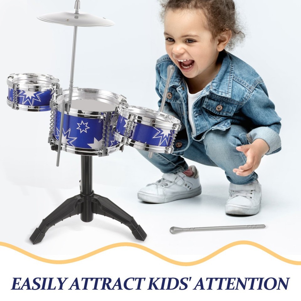 Kids Musical Drum Toy Kit Instrumentos Musicales De Percusión Para ...