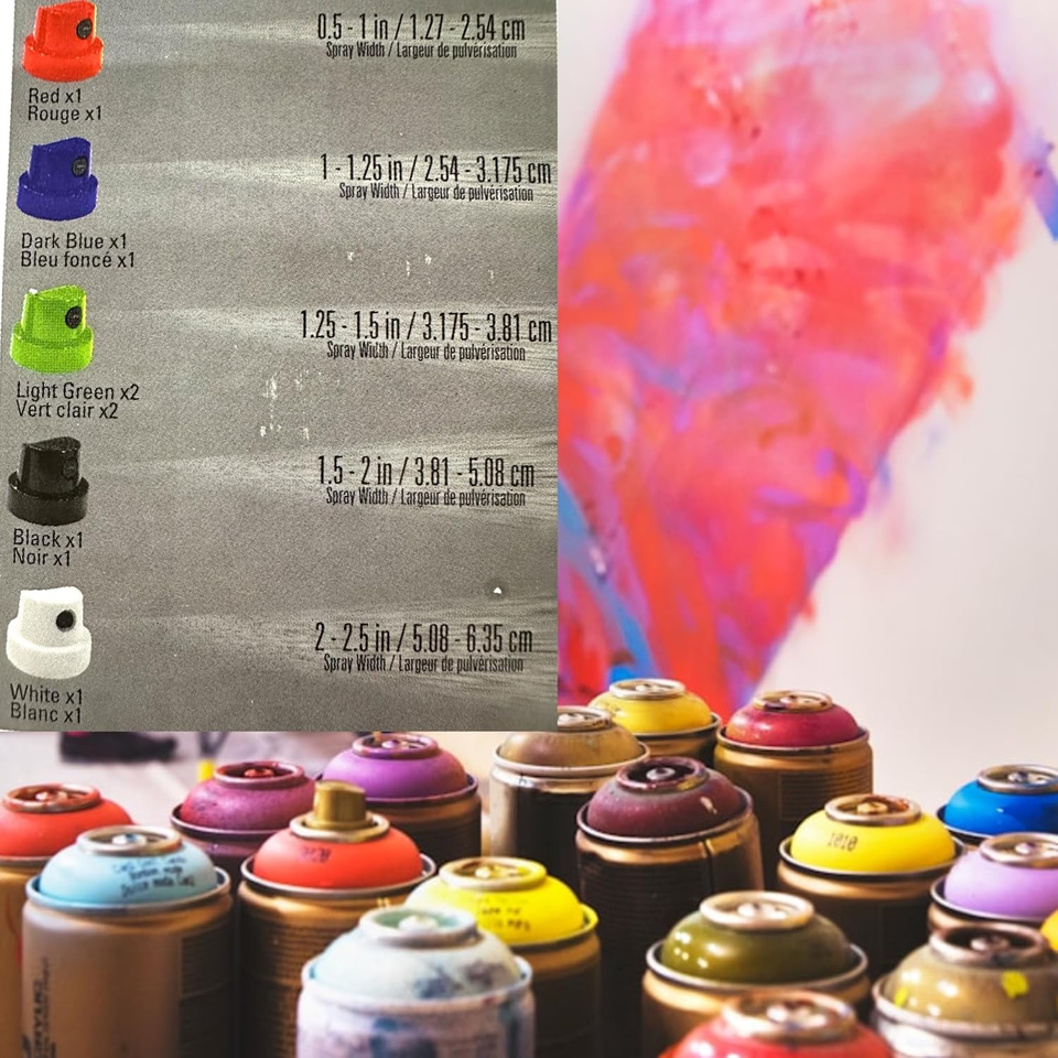 Replacement Female Spray Paint Caps Variety Pack Aerosol Spray Can Cap ...