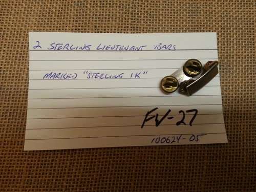 US Military Sterling Silver Lieutenant Bars | eBay