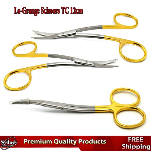 Surgical Micro Tissue Gum Shears TC LaGrange scissors curved 12cm | eBay