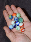 Vintage Mixed American Toy Marbles lot of 12 Marbles Size Approx .625 ...