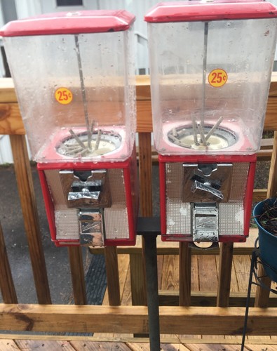 Double Head Vintage Northwestern Super 60 Vending Machines Gumball ...