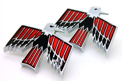 NEW 67-68 Firebird Front Fender Emblem PAIR / USA MADE 9789589 BBRP ...