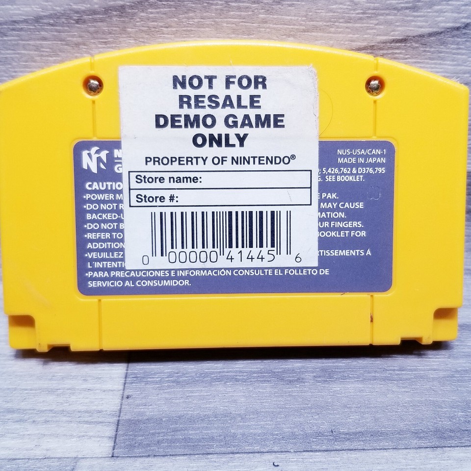 Donkey Kong N64 Not For Resale NFR Nintendo 64 Authentic Original Demo ...