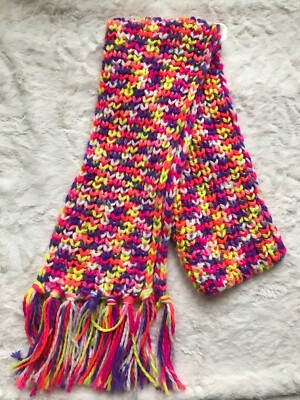 NWT Girls Justice Scarf, Neon Colors | eBay