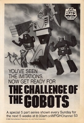 ORIGINAL 1985 WPGH PITTSBURGH FULL PAGE TV PROMO AD CHALLENGE OF THE ...