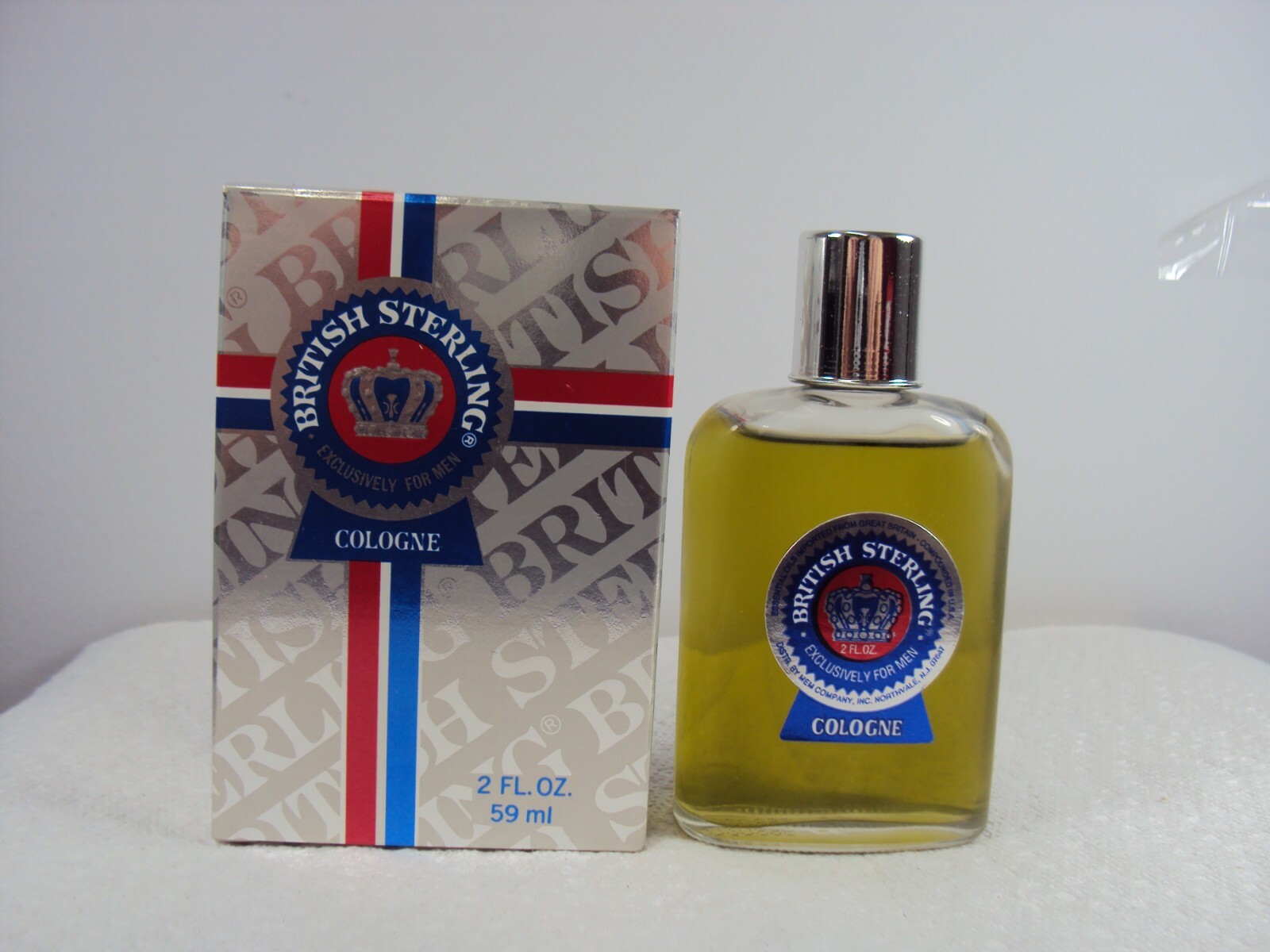 VINTAGE British Sterling Cologne 2 oz for MEN by MEM - NEW IN BOX (P28)