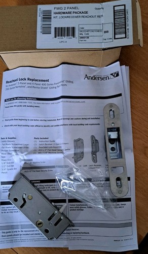 Andersen Gliding Door Reachout / Receiver Kit | eBay