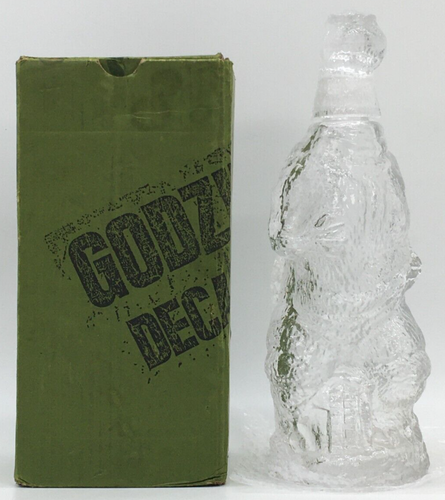 Godzilla Limited Decanter Vintage White Glass Bottle TOHO UNICON 1980s ...