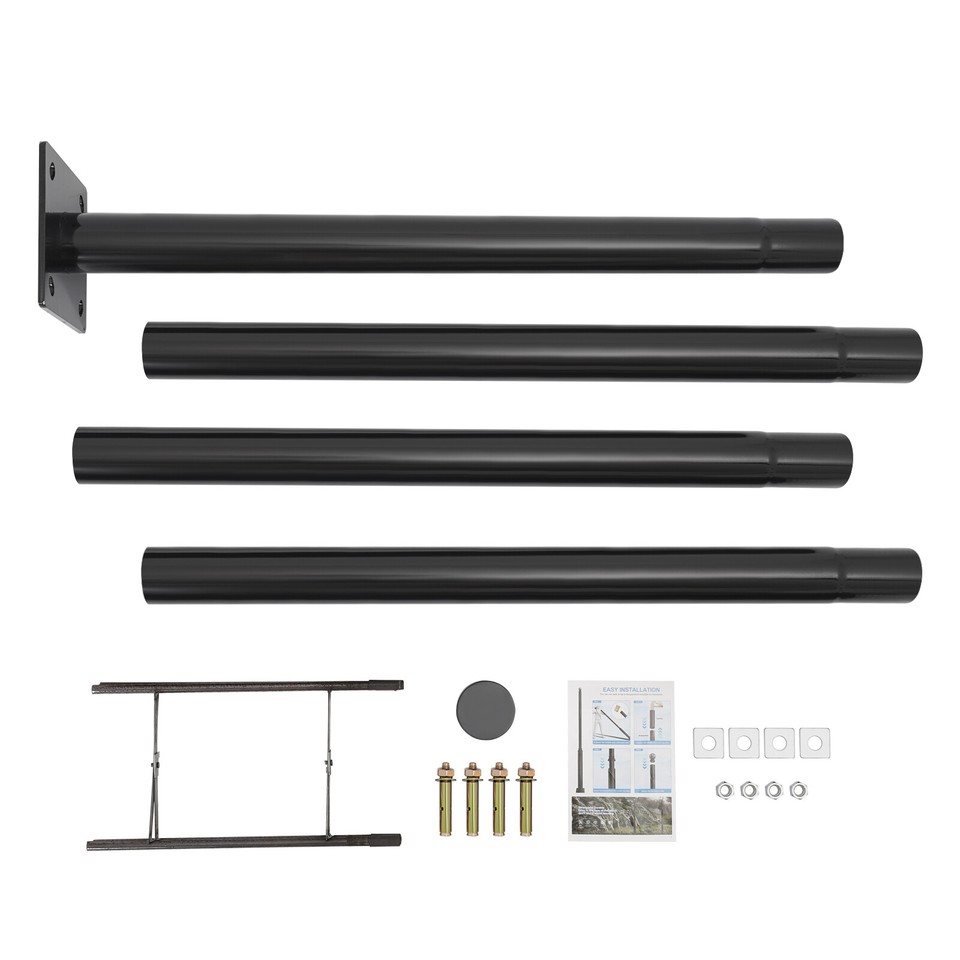 Outdoor Split Street Light Floor Mount Pole Courtyard Street Lighting ...