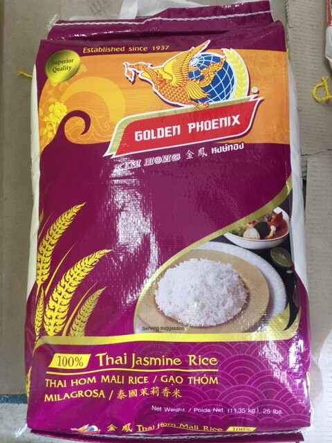 GOLDEN PHOENIX 100% THAI JASMINE MILAGROSA RICE 25 LBS (NEW CROP 2020 ...