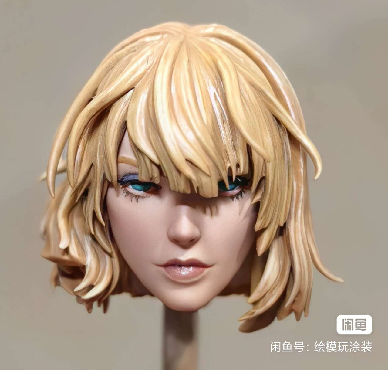 Painted 1:12 Short Haired Supergir Head Sculpt For 6" Female Action ...
