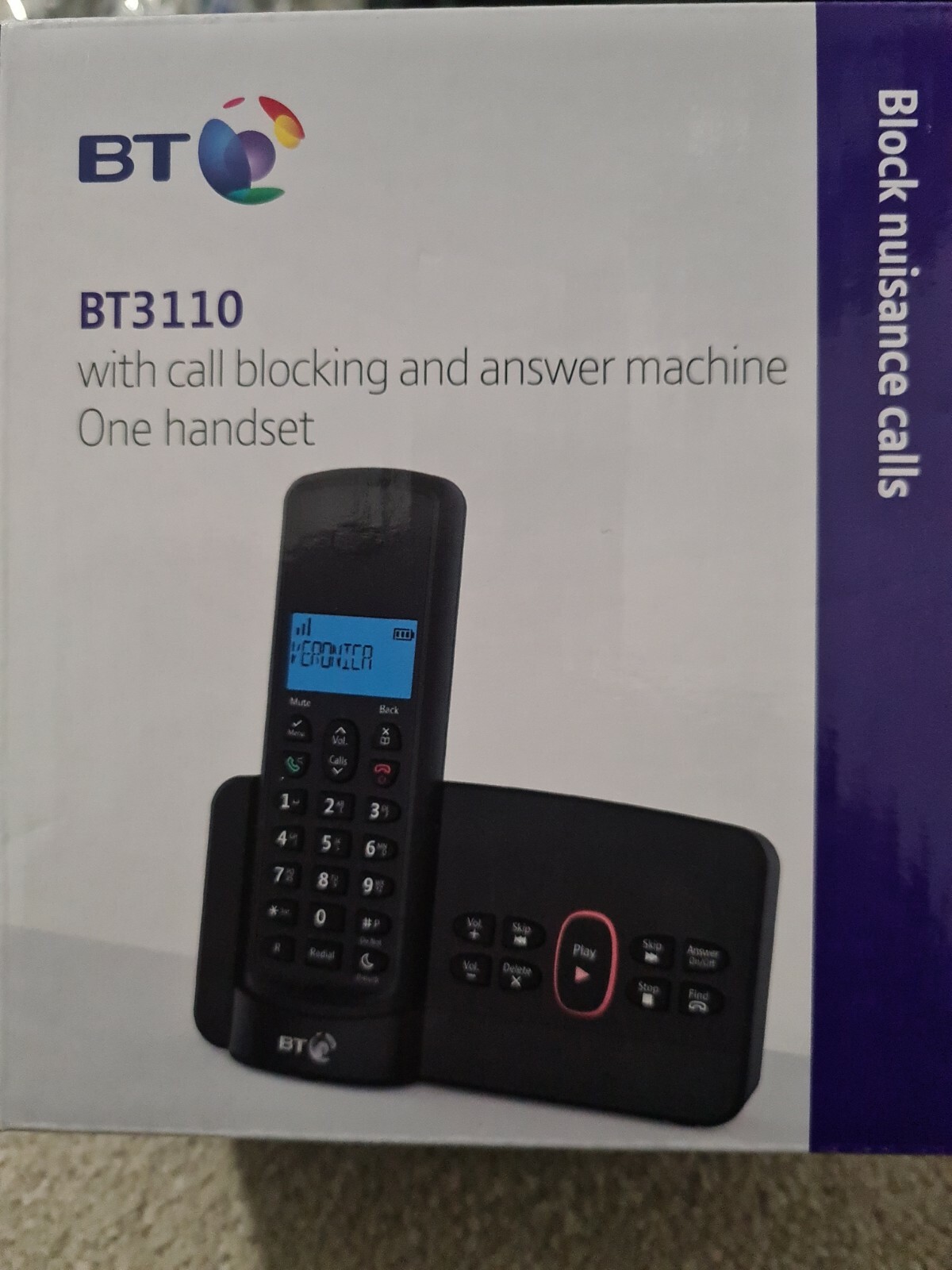BT BT3110 Phone with Nuisance Call Blocking and Answer Machine - 094186 ...