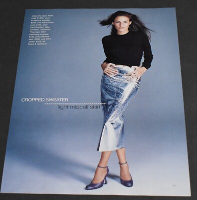 1998 Print Ad Sexy Heels Long Legs Fashion Lady Brunette Dolce ...