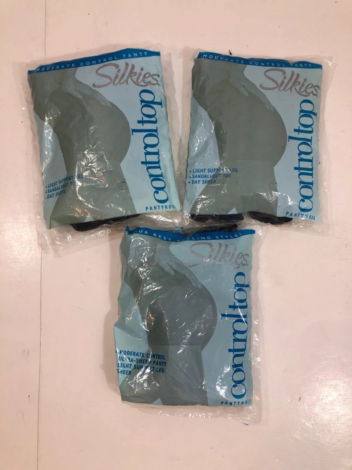 Vintage Silkies Control Top Pantyhose 070107 Small - … - Gem