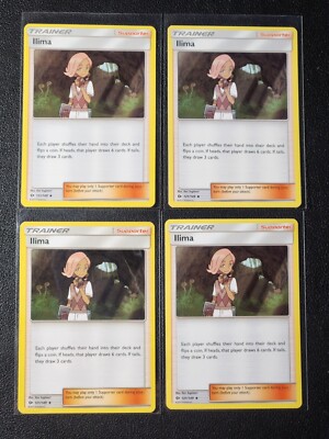 4x Ilima 121/149 Pokemon card Sun & Moon uncommon NM | eBay