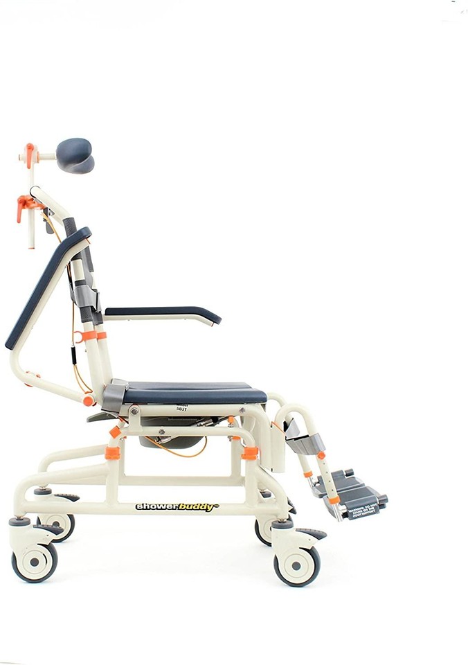 ShowerBuddy SB3T Roll in Bath Shower Commode Chair with Tilt ...