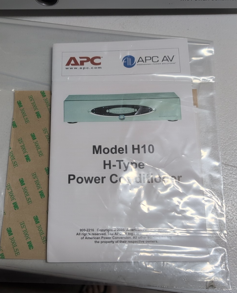 APC H10 Home Theater Power Conditioner Silver Audio Video Surge ...
