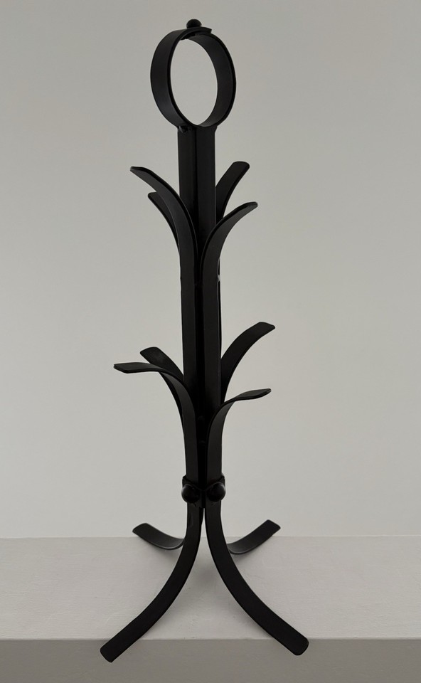 Pottery Barn Vintage Blacksmith Iron Mug Tree Black 19" | eBay