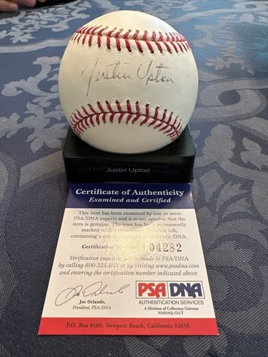 Justin Upton Signed Auto Rawlings Baseball PSA / DNA | eBay