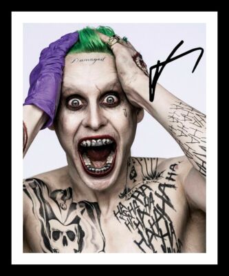 Jared Leto - The Joker Autograph Signed & Framed Photo | eBay UK
