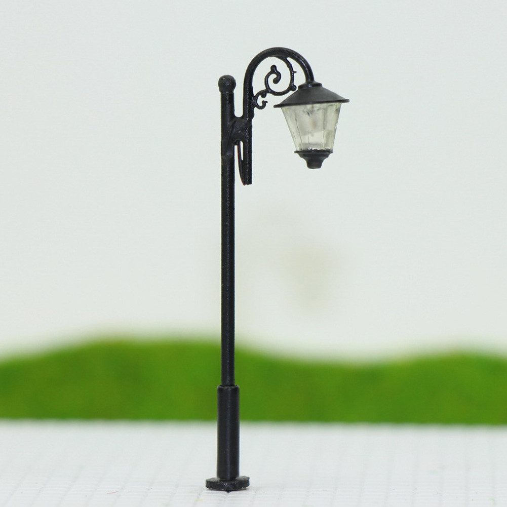 10pcs Model Railway N Scale 1:160 Metal Lamp Street Lights LEDs LYM36 ...
