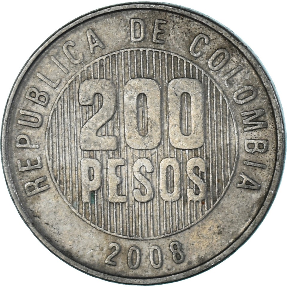 [#1347723] Coin, Colombia, 200 Pesos, 2008 | eBay