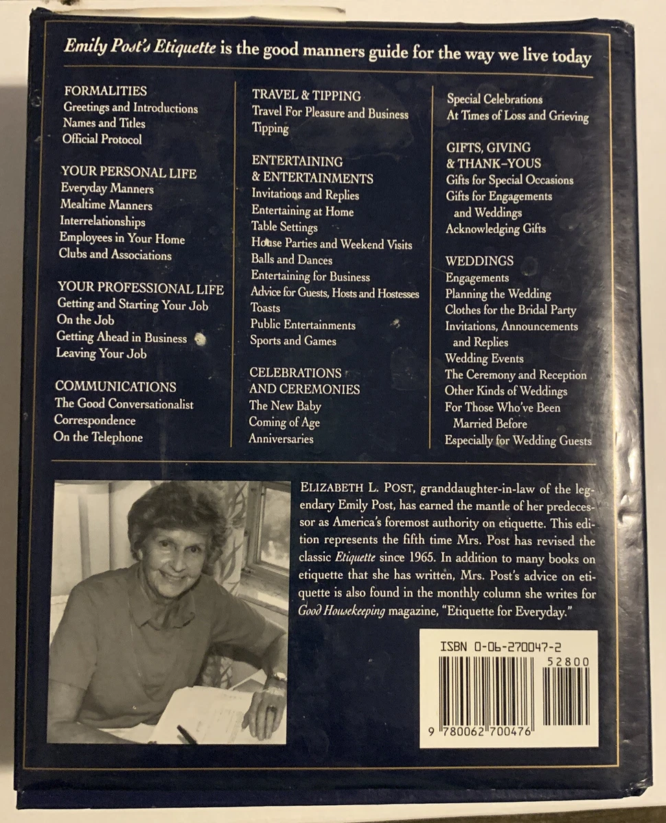 Formal Place Setting Emily Post