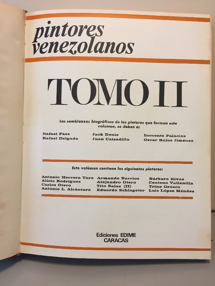 Pintores Venezolanos 2 Volumes Tomo Paez Denis Delgado Hardcover 1969 ...