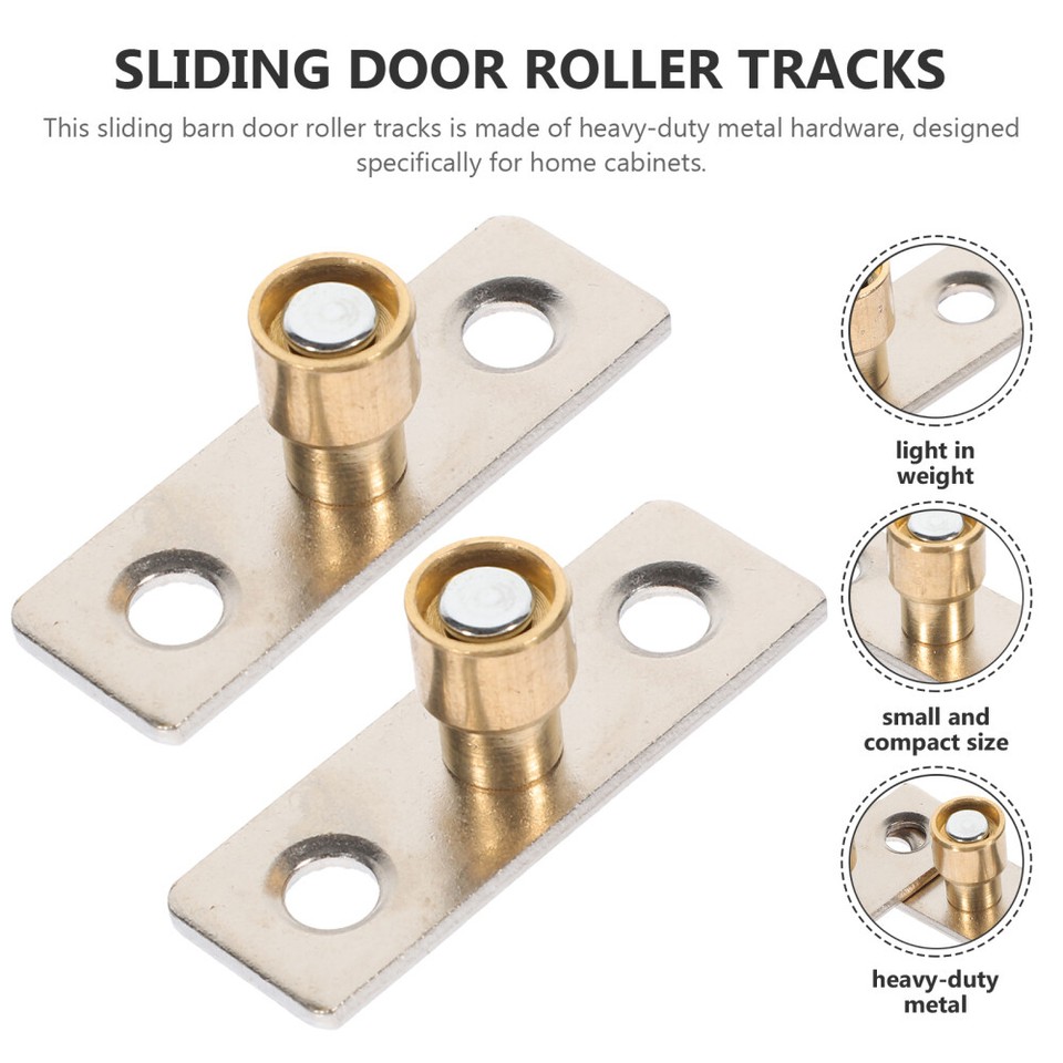 4 Pack Sliding Door Roller Guide Barn Floor Track Stopper Hardware ...