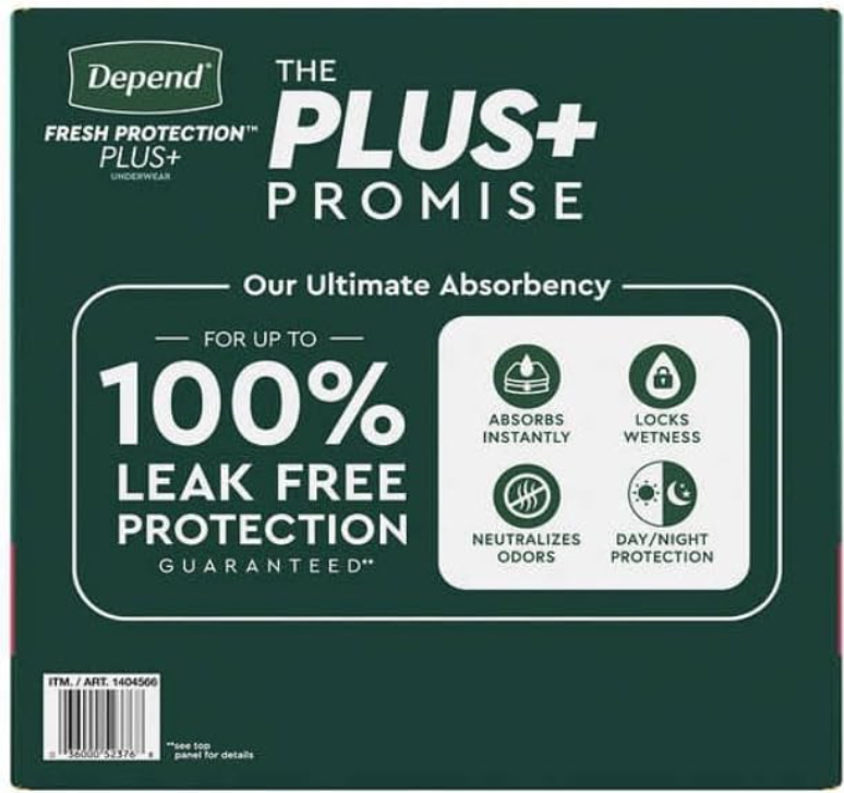 Depend Protection Plus Ultimate Underwear Women Large 68 CT | eBay