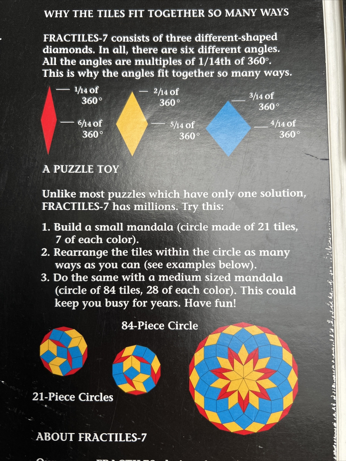 Fractiles 7 Magnetic Tile Toy Math Pattern Parent's Choice Award Travel ...