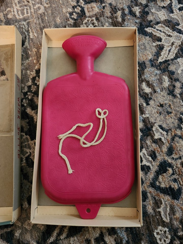 Vintage Davol Comfy 2 Quart Rubber Water Bottle No. 10 w Original Box ...