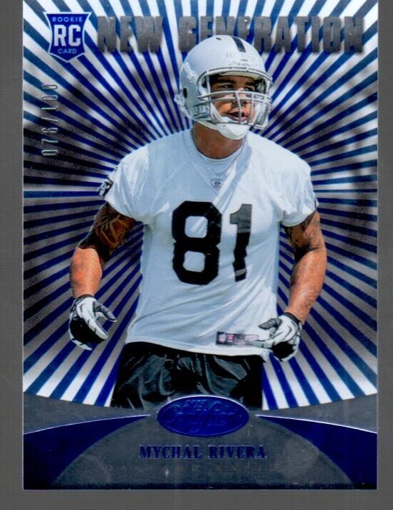 Mychal Rivera #/D Rookie Rc 2013 Certified #283 Numbered 76/100 Raiders ...