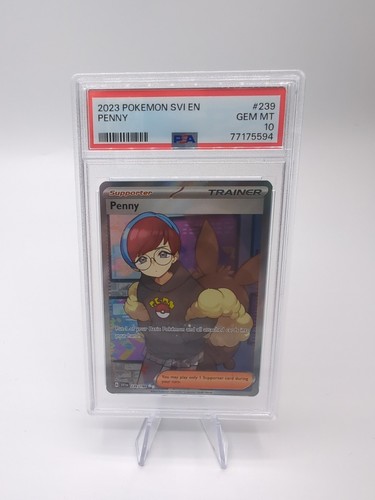 Pokemon Scarlet & Violet - Penny Ultra Rare Trainer Full Art #239/198 ...
