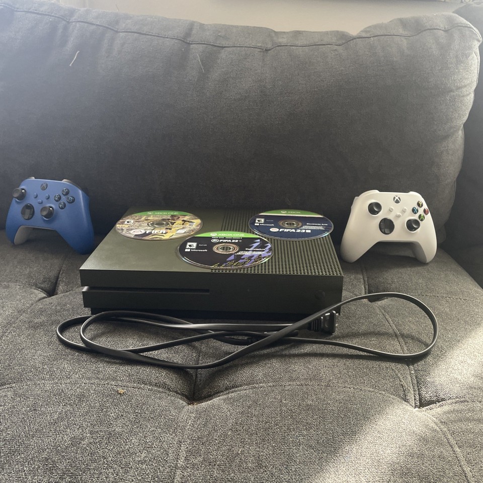 Xbox One S 1TB Military Green Console limited edition with 2 ...