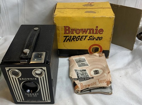 Kodak Brownie Six-20 Vintage Box Camera With Box And Instructions ...
