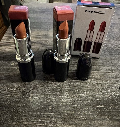Mac Lustreglass Lipstick Mini Duos In Posh pit & Business Casual | eBay